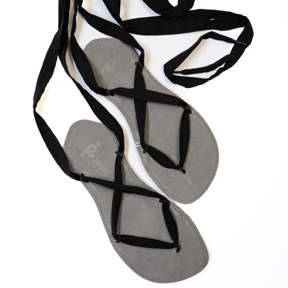 Juuri Adjustable Tie Ribbon Sandals – Anya's Shop